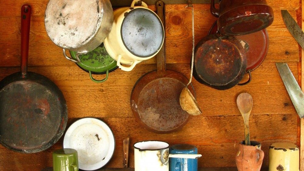 Rust stains from your pots and pans can be removed with two ingredients ...