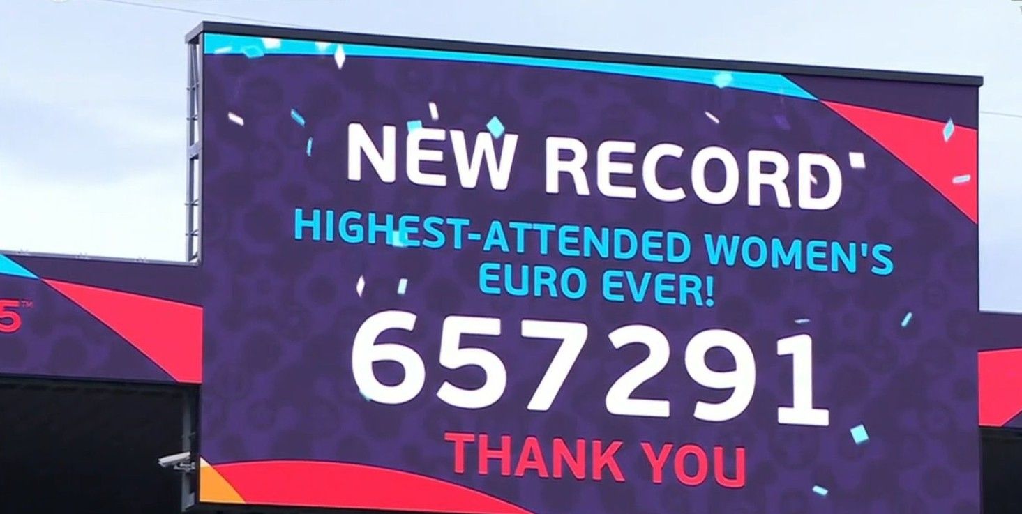 The 2025 Women's European Championship breaks attendance record with ...