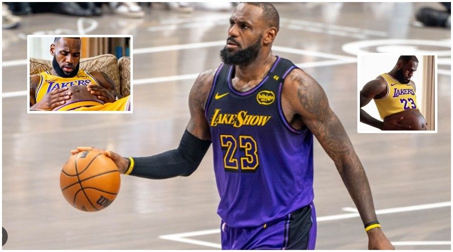 LeBron James poses as pregnant - will sue artificial intelligence ...