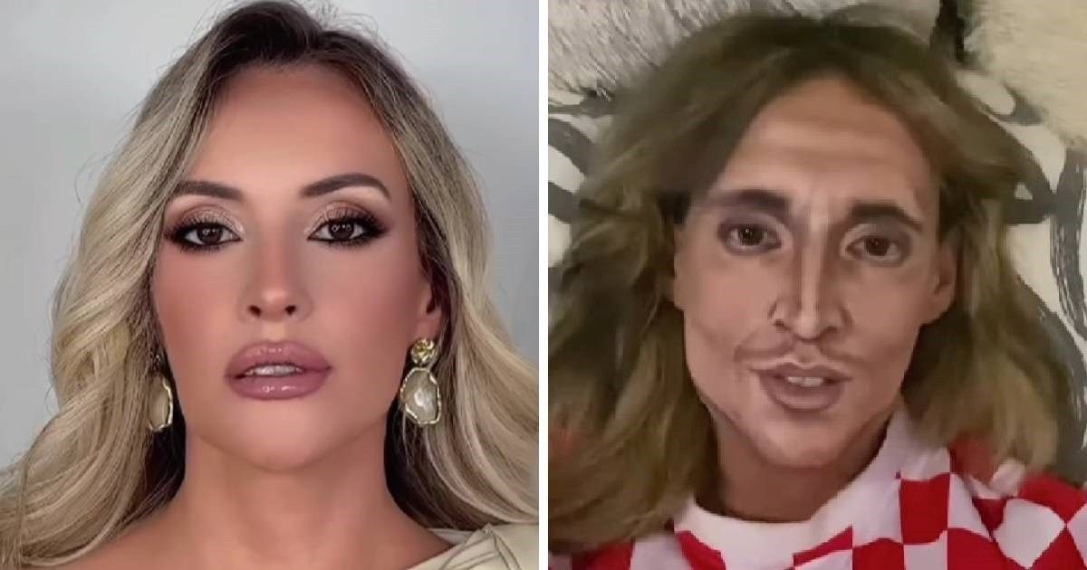 Famous Croatian makeup artist transforms into Luka Modric after seven ...