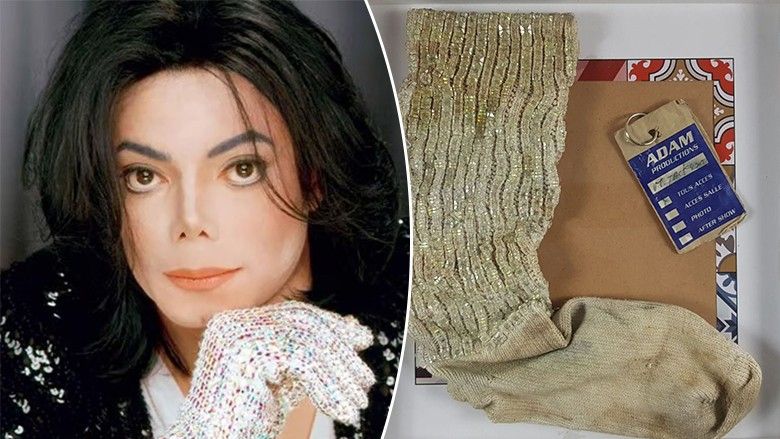 Michael Jackson's sock from the concert in Nice, France, is sold at ...